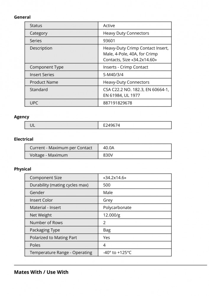 936010530 product document image, page 2