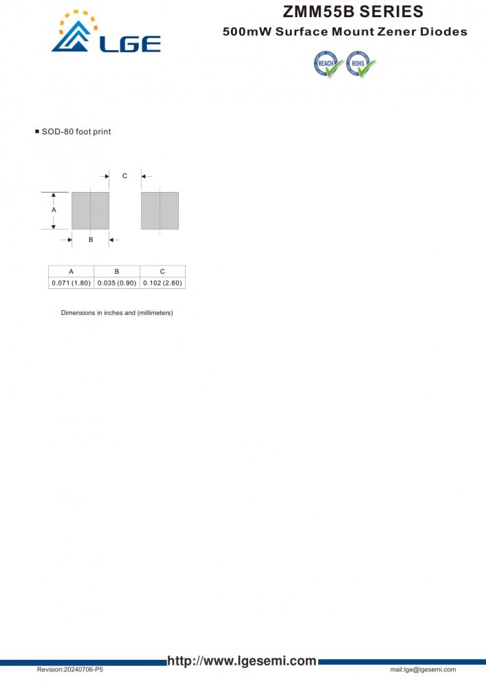 LGE ZMM55B3V3 datasheet page 5