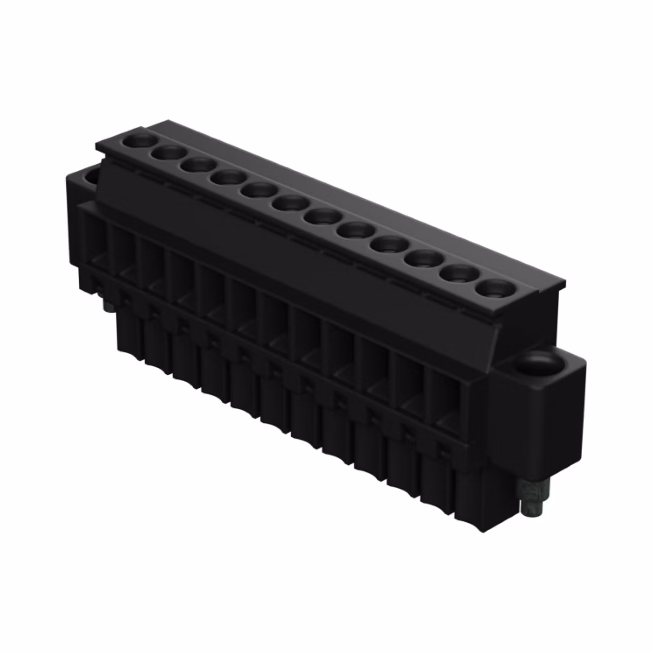 3.50mm Pitch Eurostyle Vertical Plug, with Retention Screws, Rear Wire Entry, 12 Circuits for sale