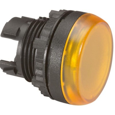 Osmoz - Pilot light yellow - 22.5mm round flat lens - IP66 IP69K front protection - Front element for indicator light for sale