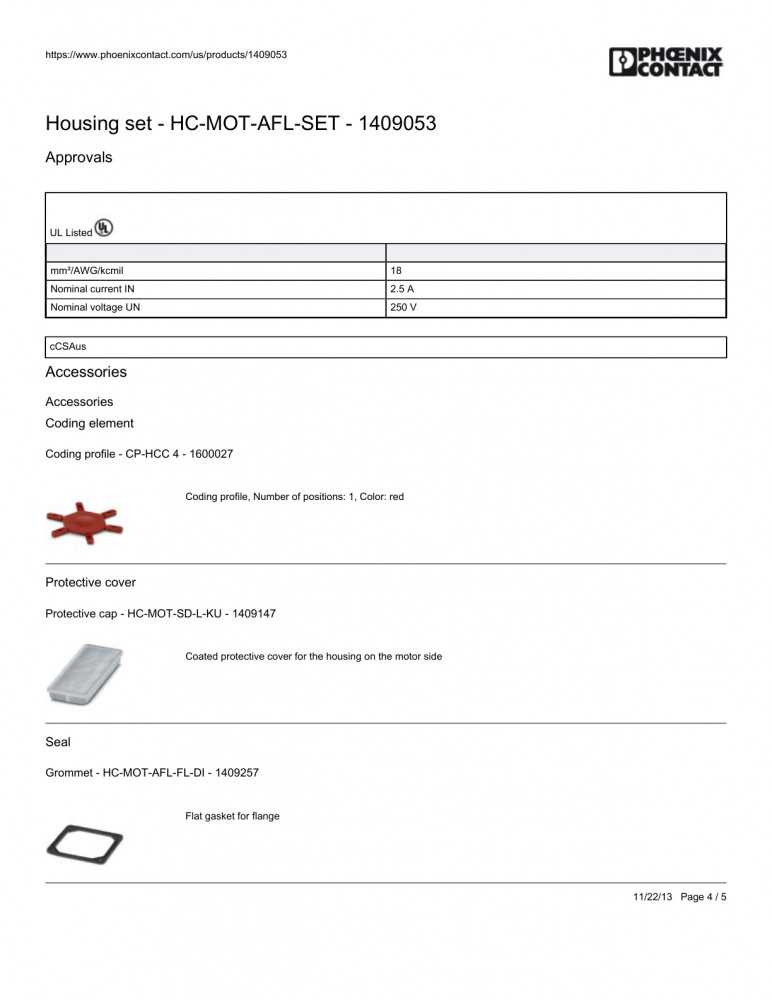 Phoenix Contact 1409053 technical document page 4