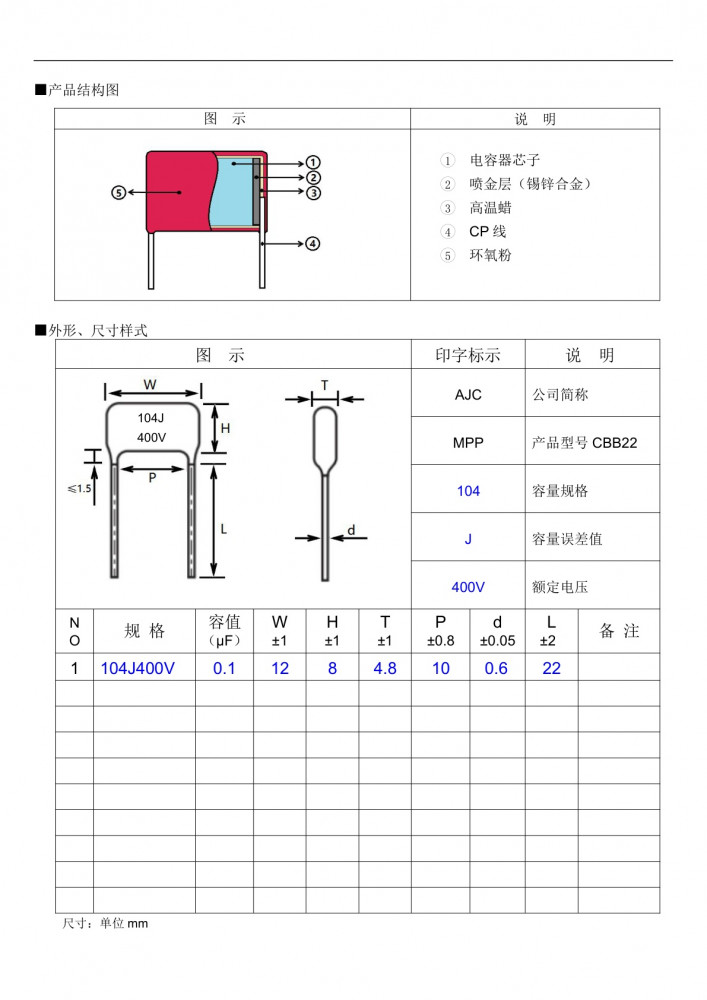 KNSCHA MPP104J2G10NN22600 specification approval page 2