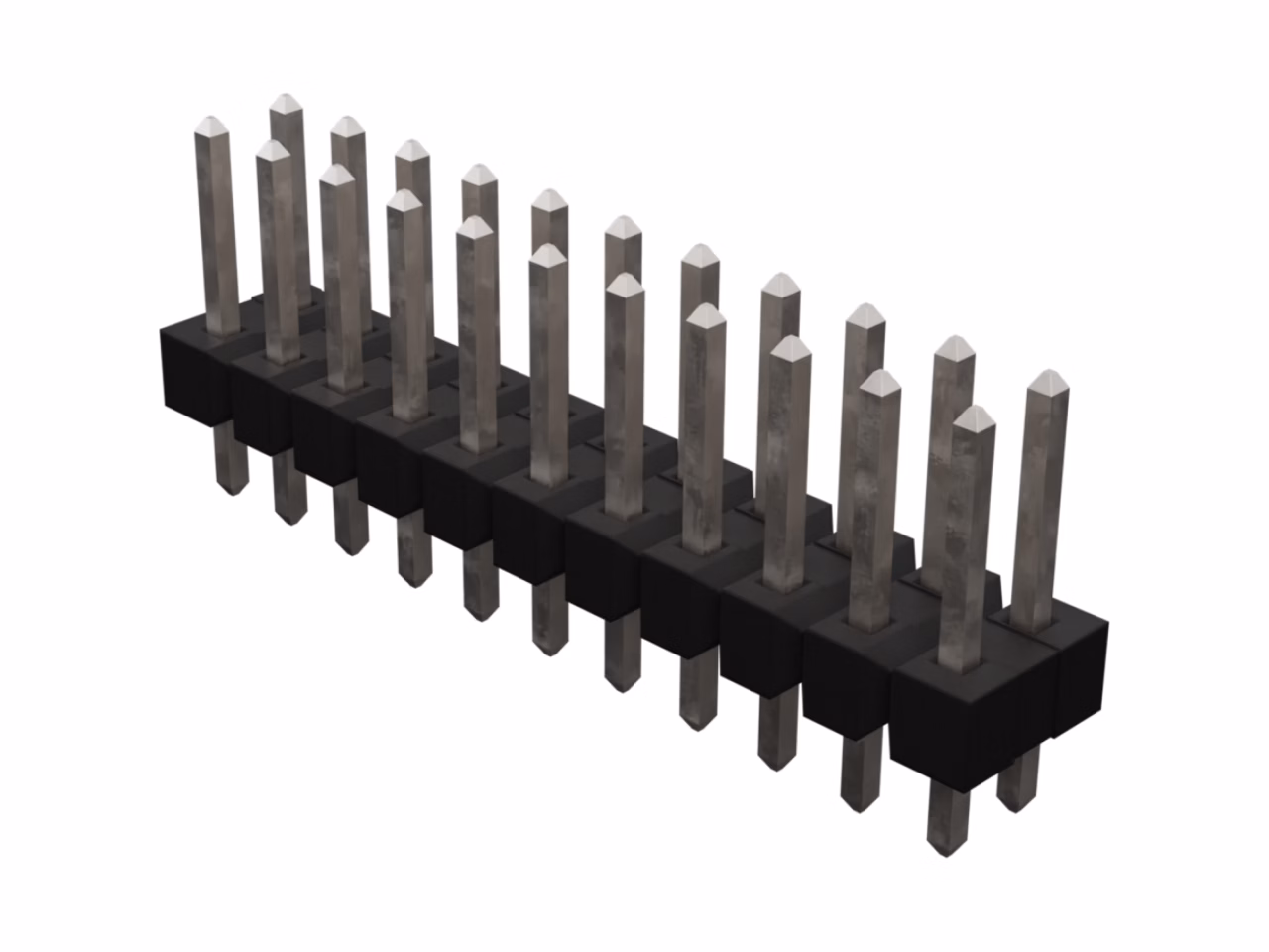 C-Grid Header, 2.54mm Pitch, Through Hole, Dual Row, Vertical, 22 Circuits, 2.54µm Tin (Sn) Plating, Tray Packaging, Lead-Free for sale