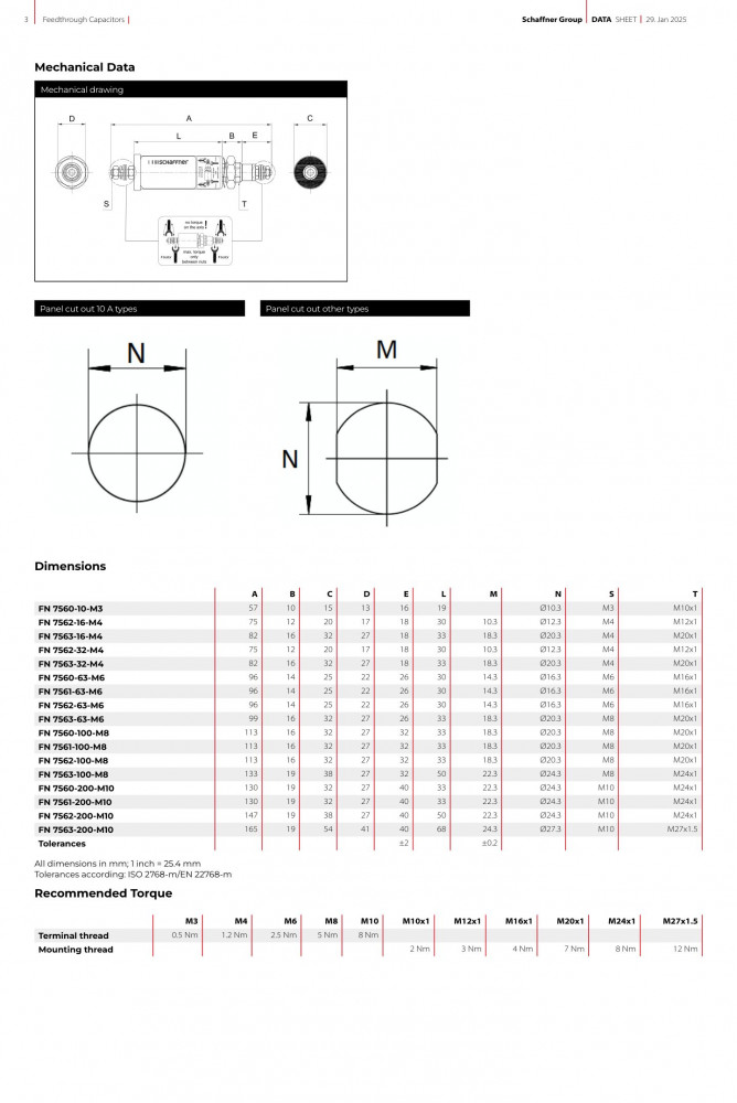 FN7560 series datasheet page 3
