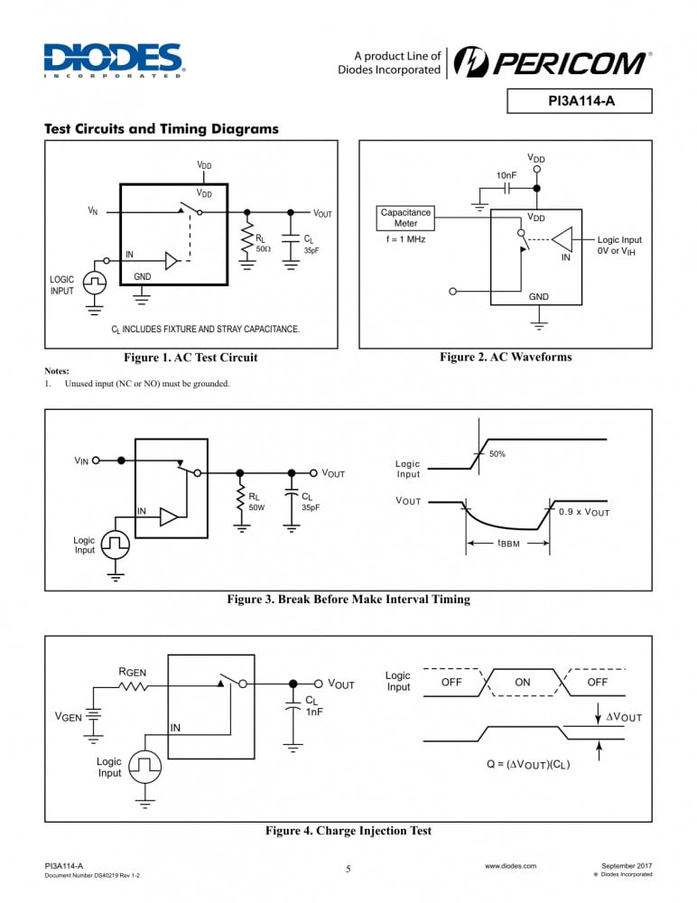 PI3A114-AZLEX datasheet page 5