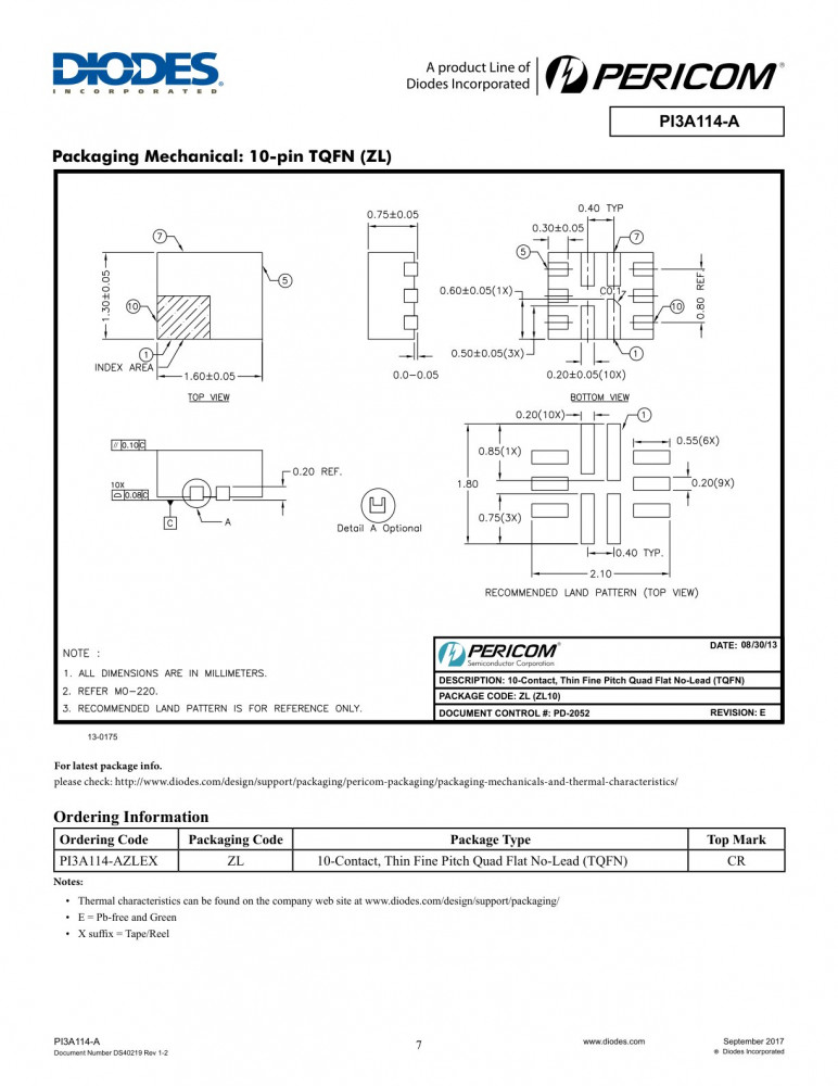 PI3A114-AZLEX datasheet page 7
