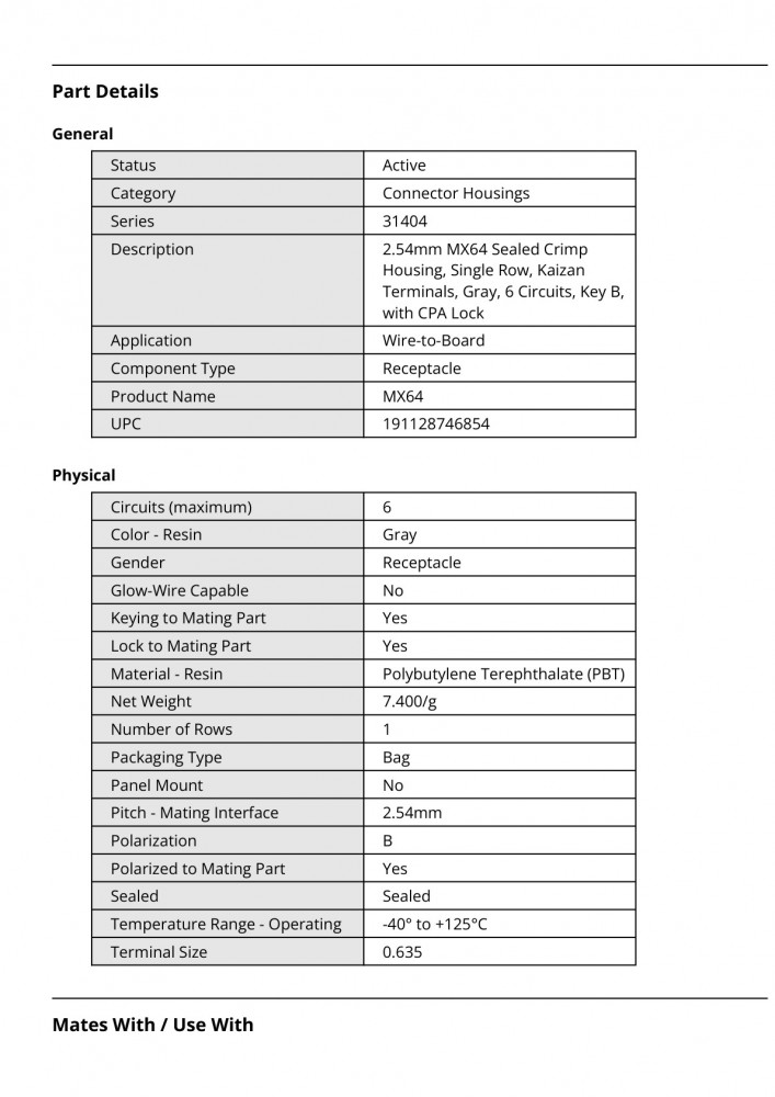 Product document page 2