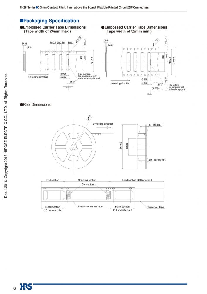 FH26W datasheet page 6