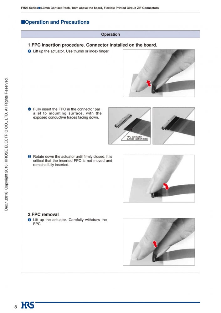 FH26W datasheet page 8