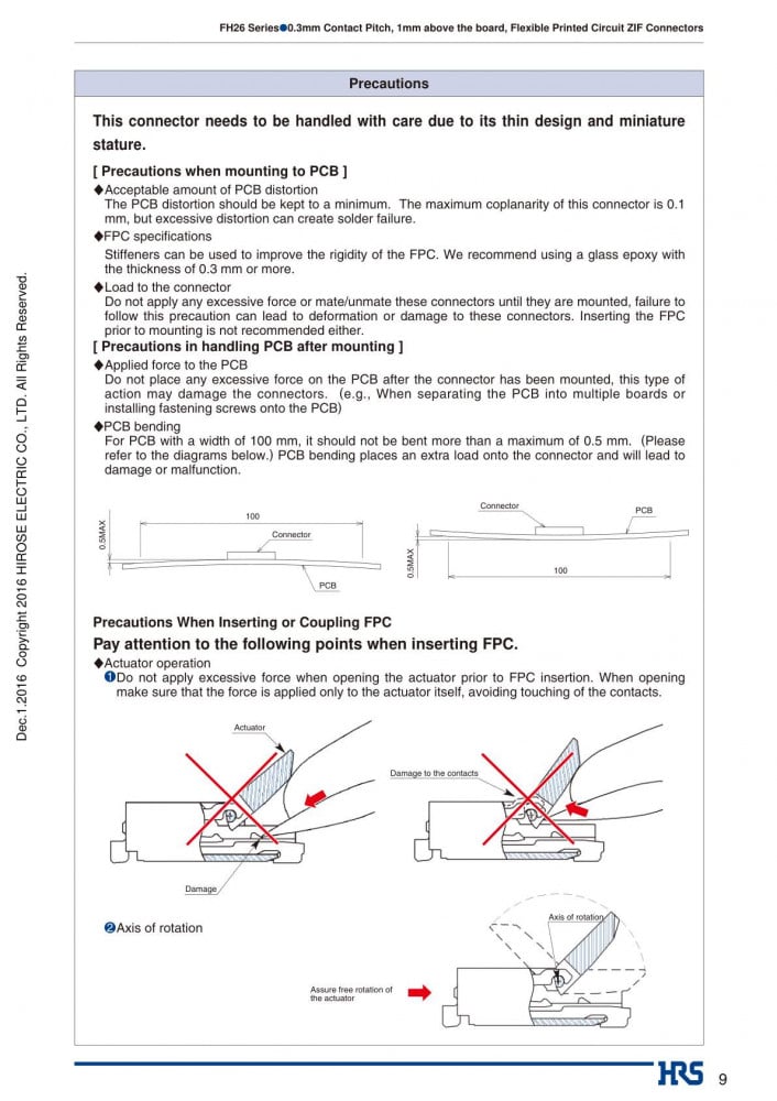 FH26W datasheet page 9