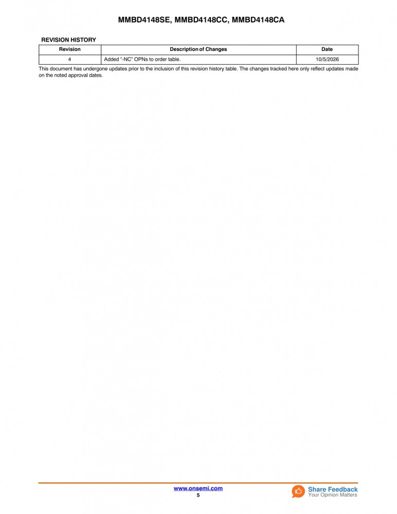 MMBD4148CC datasheet page 5