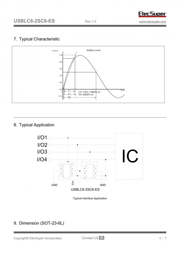 USBLC6-2SC6-ES datasheet page 4