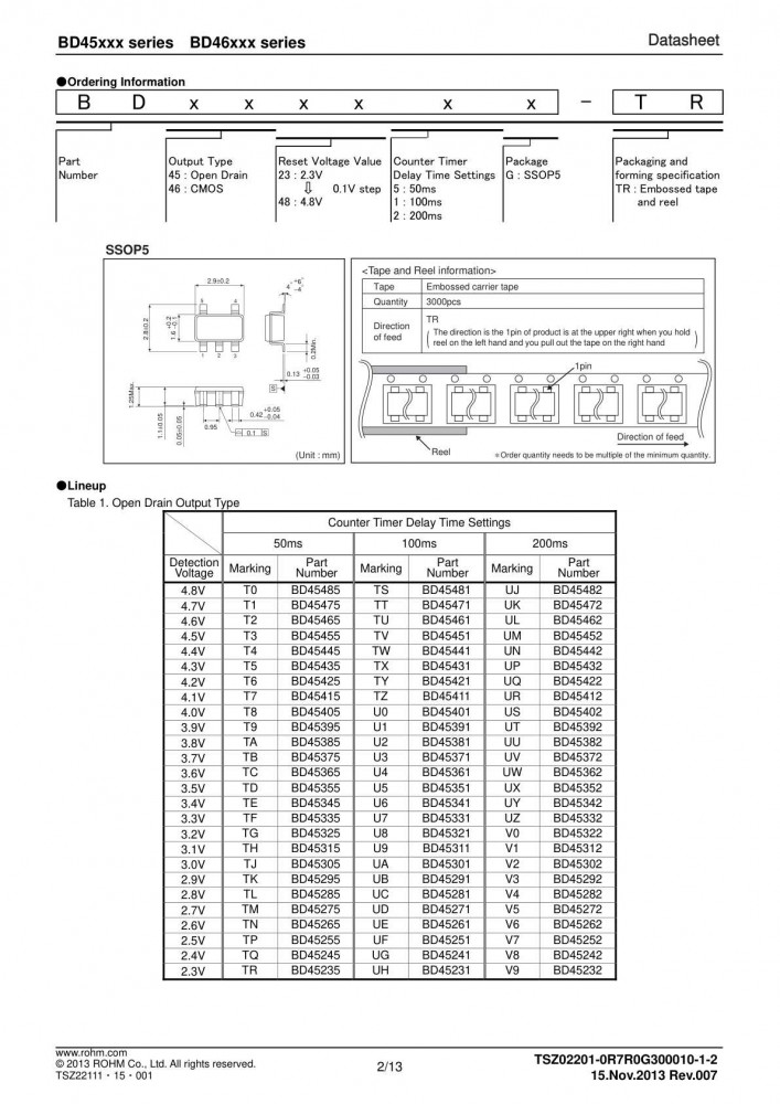 BD45292G-TR datasheet page 2