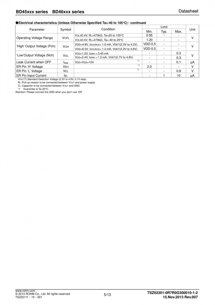 BD45292G-TR datasheet page 5