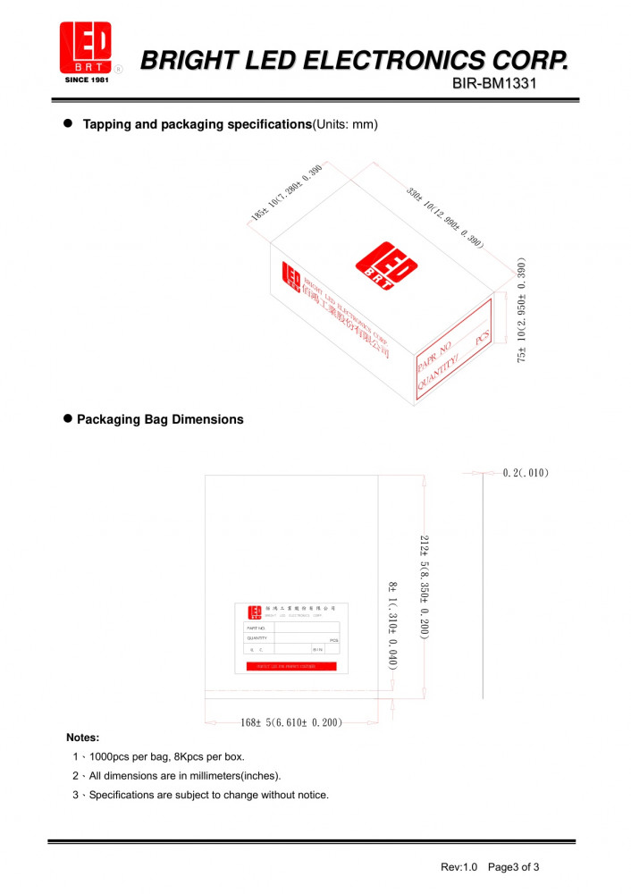 BIR-BM1331 datasheet page 3