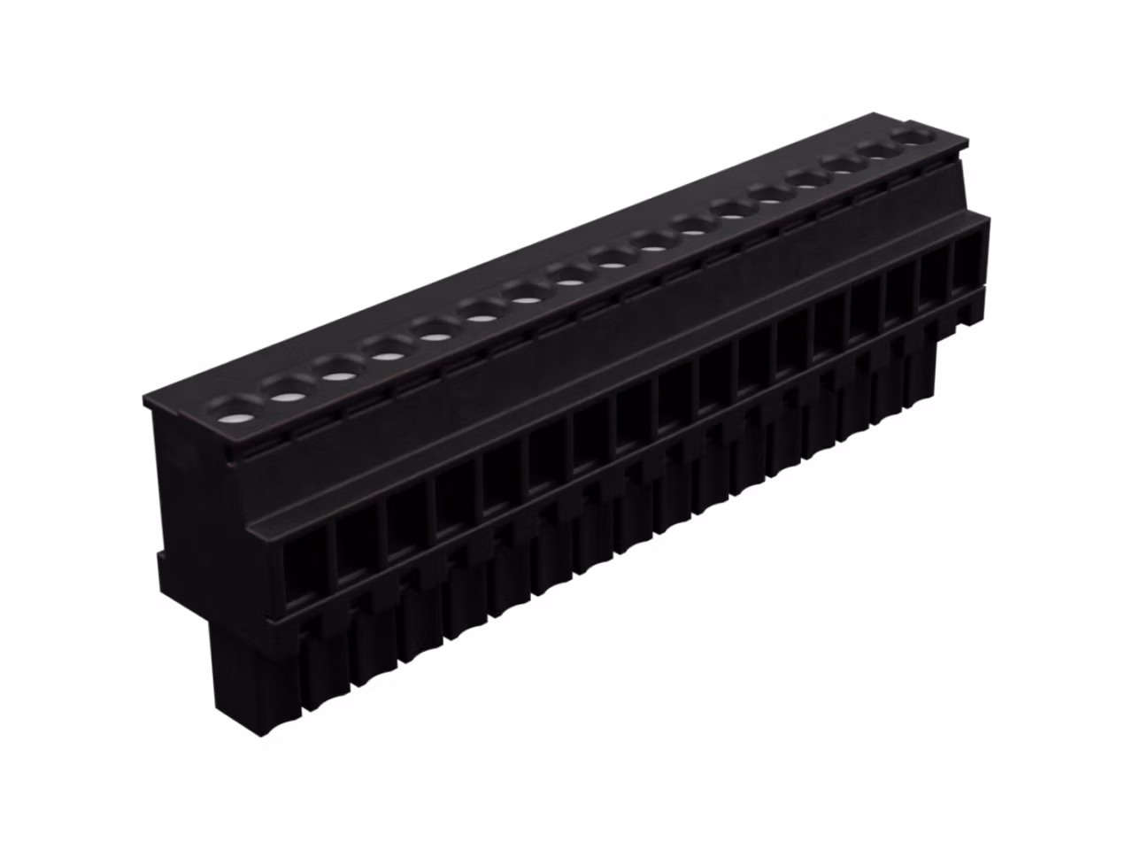 3.50mm Pitch Eurostyle Vertical Plug, with Standard Imprinting, Rear Wire Entry, Black, 17 Circuits for sale