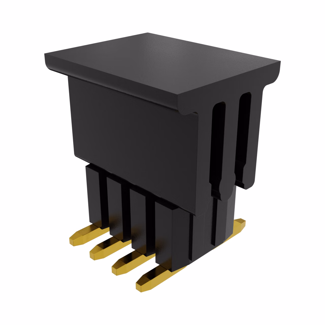 Slim-Grid Header, 8 Circuits, Surface Mount, Vertical, Unshrouded, 0.05µm Overall Gold (Au) Plated, with Pick-and-Place Cap, Tube, Lead-Free for sale