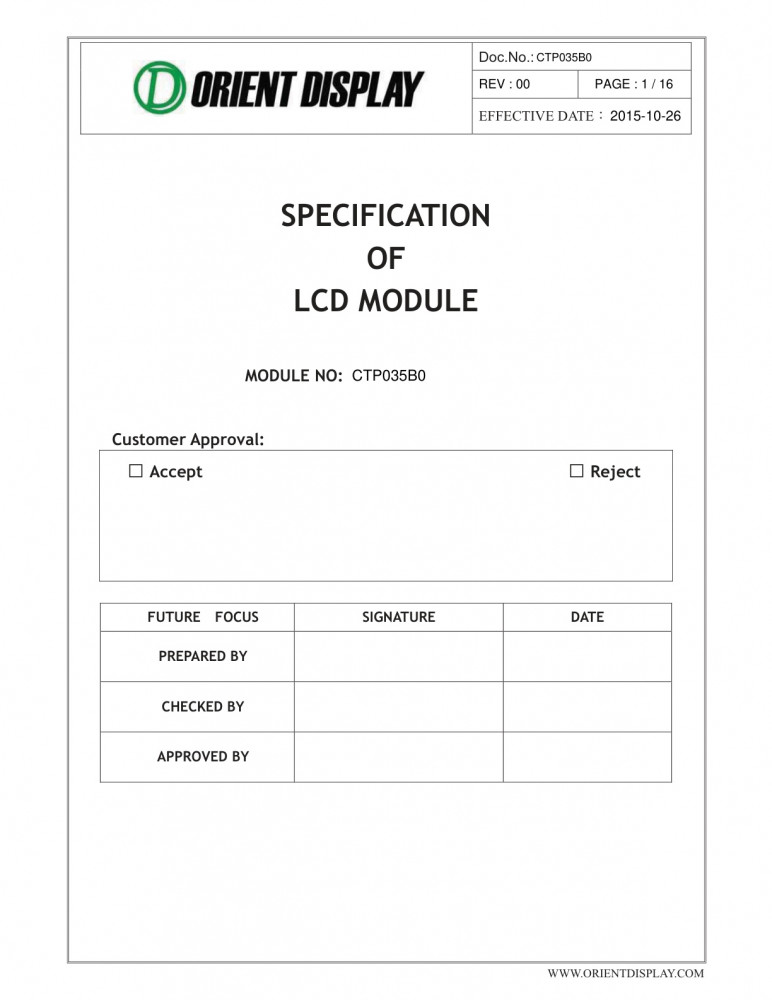 CTP035B0 document image, page 1
