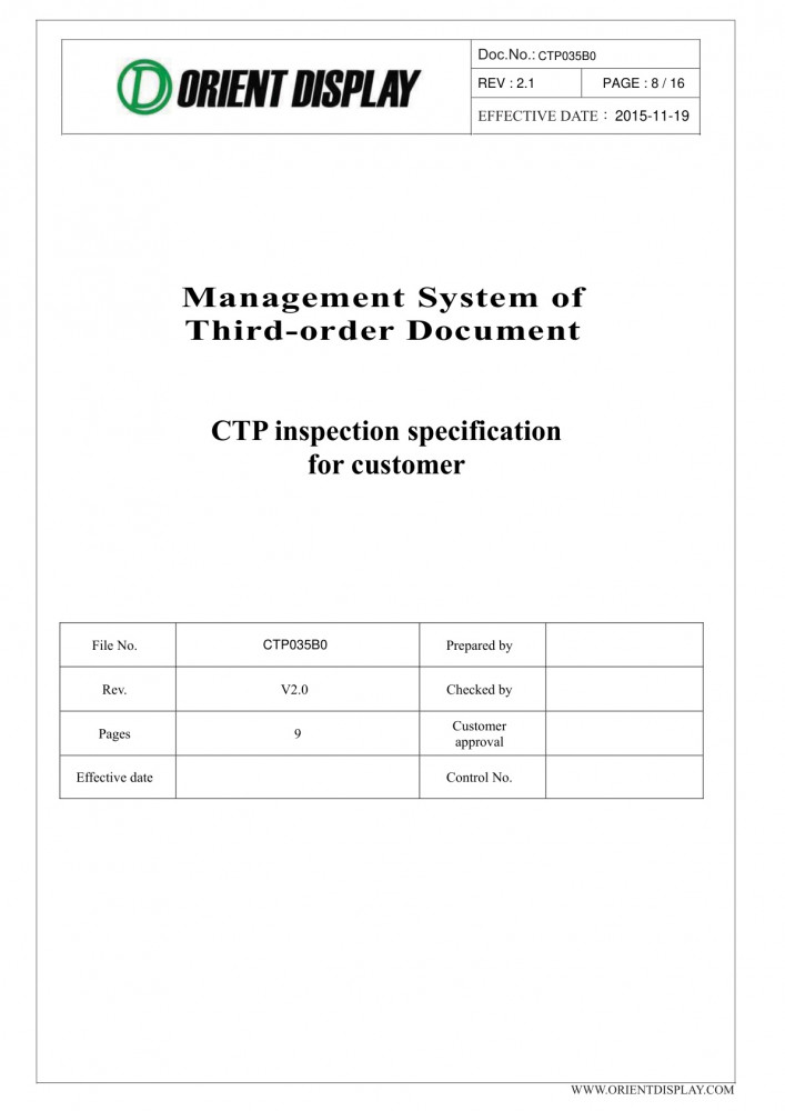CTP035B0 document image, page 8
