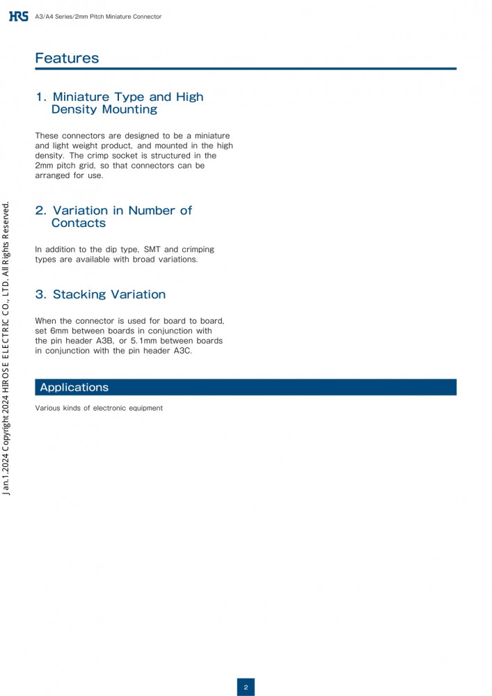 HRS A4B-10S-2C documentation page 2