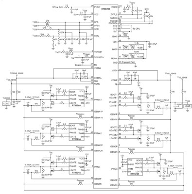 RT8878B - Dual-Output PWM Controller with 2 Integrated Drivers for AMD SVI2 CPU Power Supply for sale