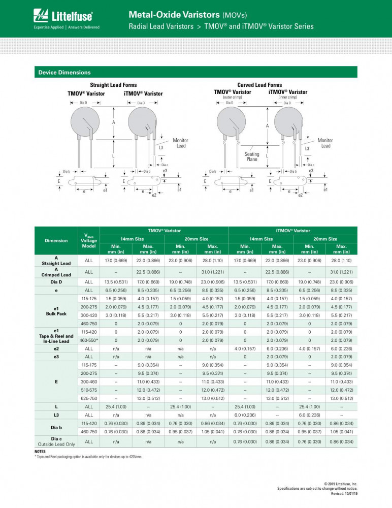 TMOV series datasheet page 6