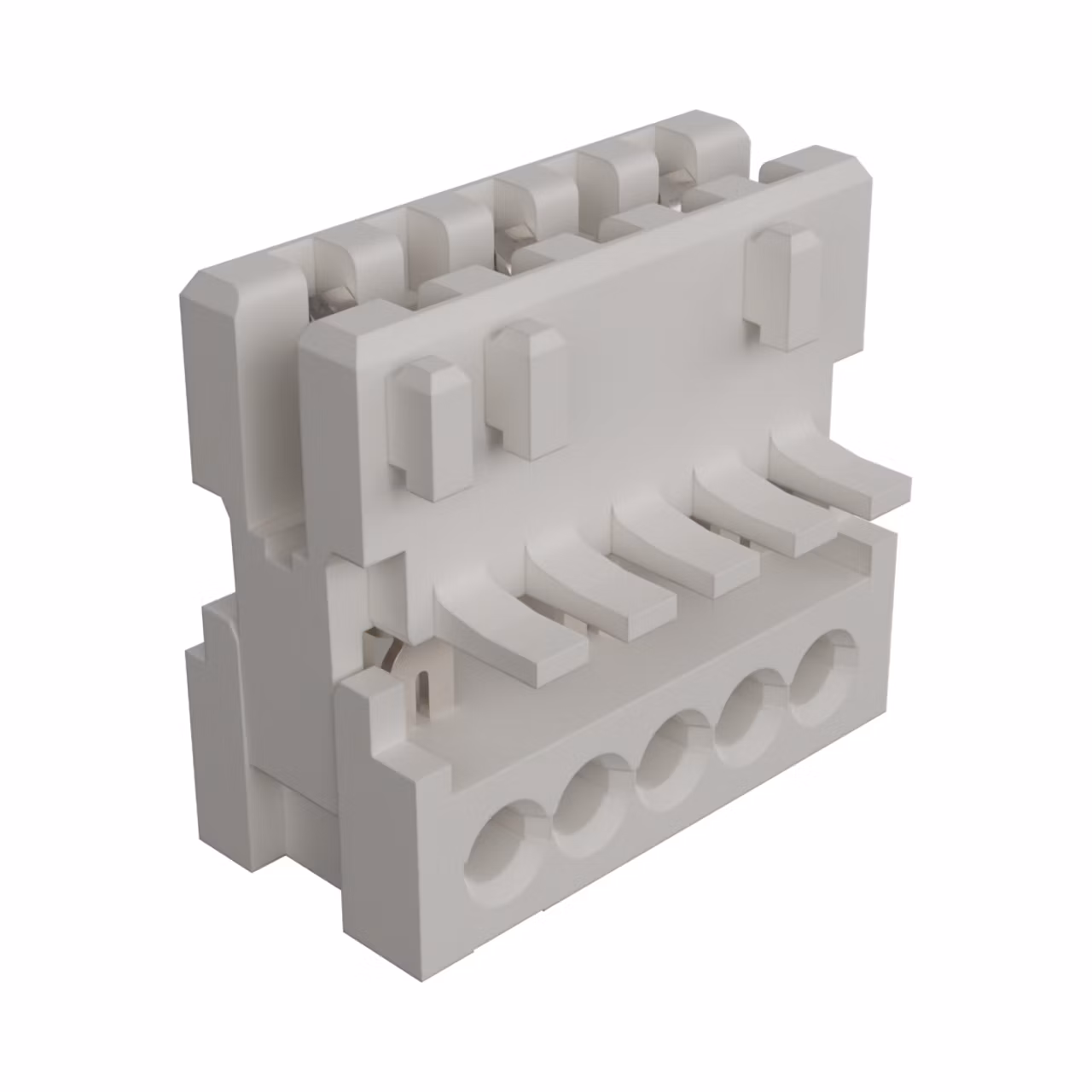 Appli-Mate RAST 2.5 Female Connector, 5.00mm Pitch, 3 Circuits, Position C, D and F Removed, Open Endwalls for sale