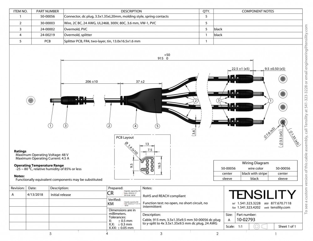 Tensility International 10-02793 product drawing preview
