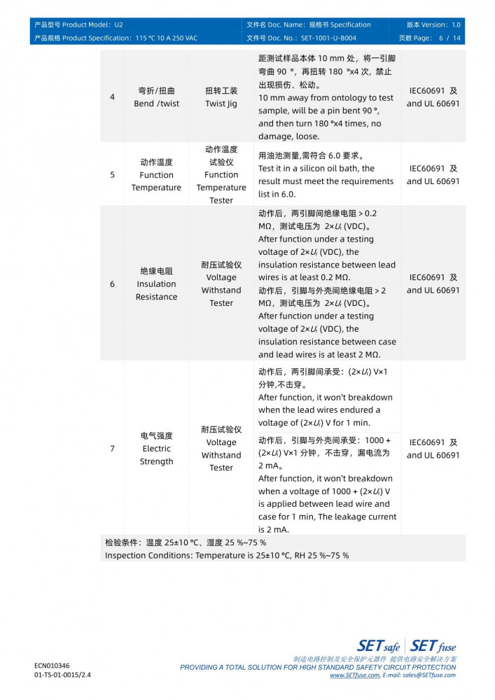 U2 datasheet page 6