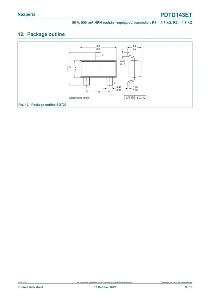 PDTD143ETVL datasheet page 9