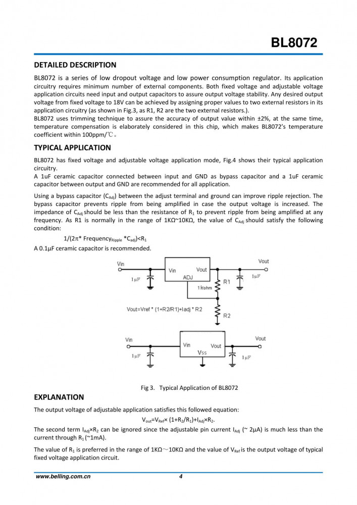 BL8072 datasheet page 4