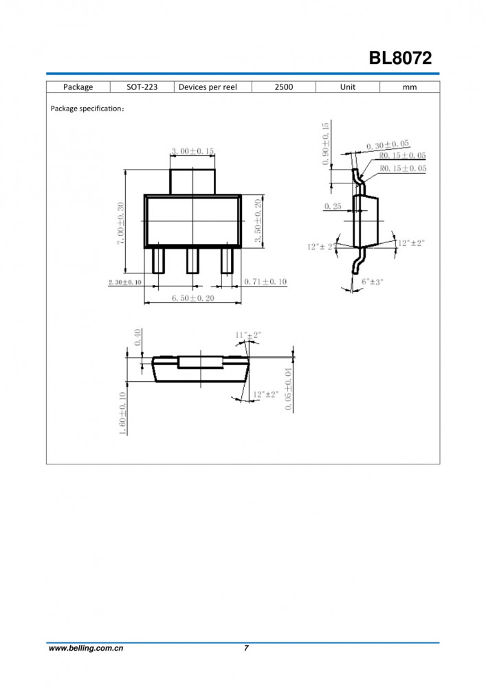 BL8072 datasheet page 7