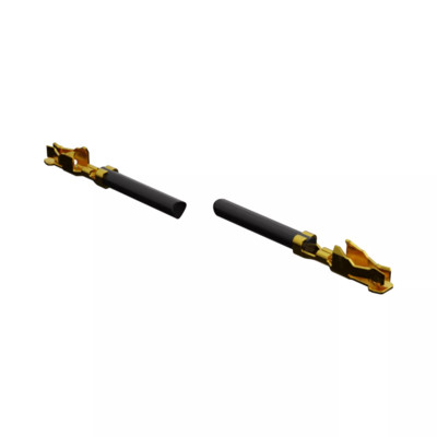Pre-Crimped Lead Milli-Grid Female-to-Milli-Grid Female, Gold (Au) Plating, 150.00mm Length, 24 AWG, Black for sale