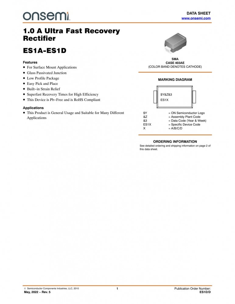 ES1B technical document page 1