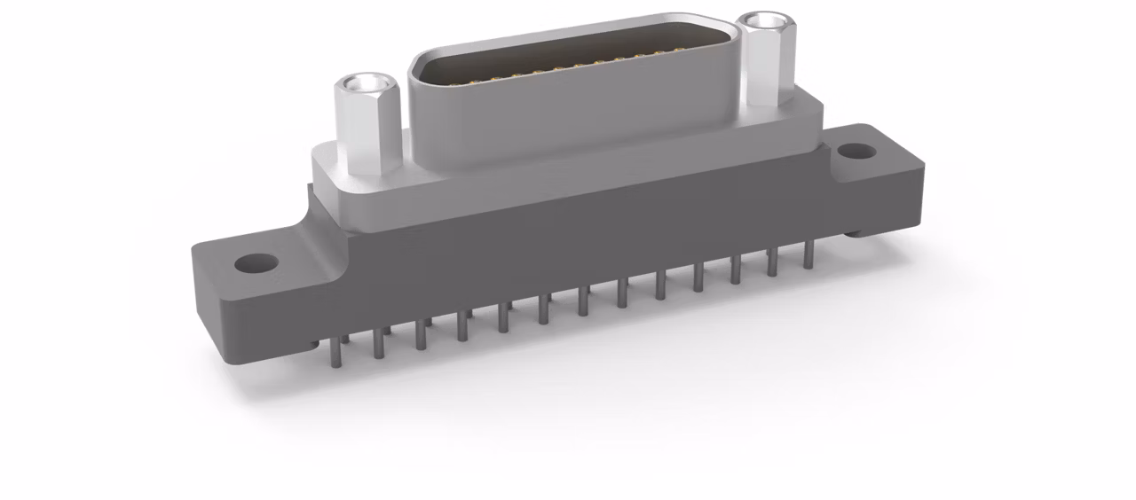 AirBorn M Series, Micro-D Board Mount Receptacle, 0.050