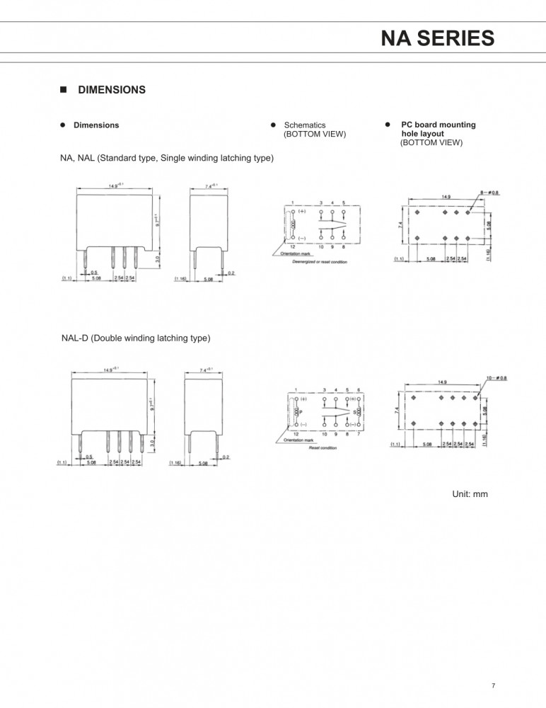 FUJITSU NA Series datasheet page 7