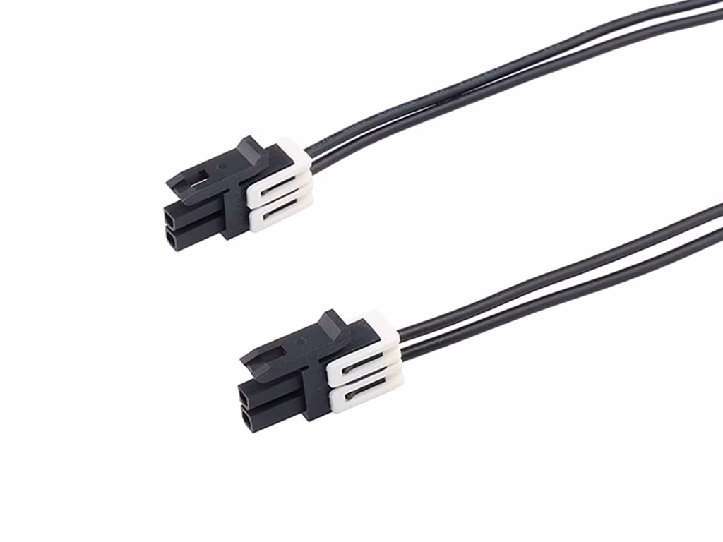 Micro-Fit+ Female-to-Micro-Fit+ Female Off-the-Shelf (OTS) Cable Assembly, Dual Row, 150.00mm Length, Tin (Sn) Plating, 20 AWG, 2 Circuits, Black for sale