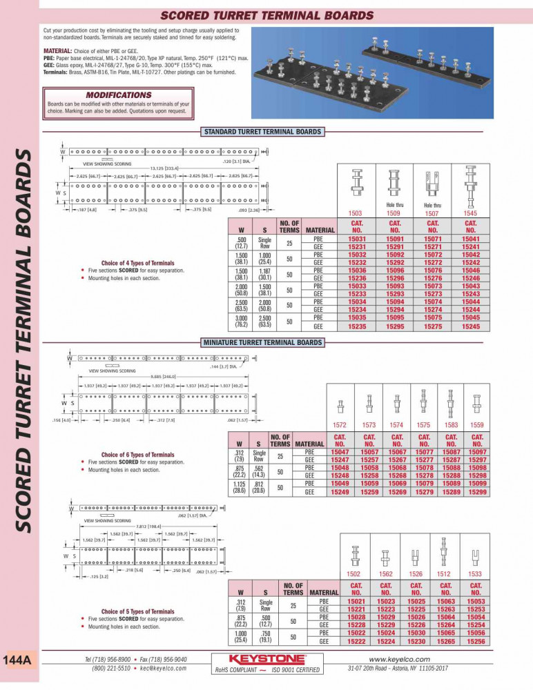 LEA NETWORKS terminal board catalog image