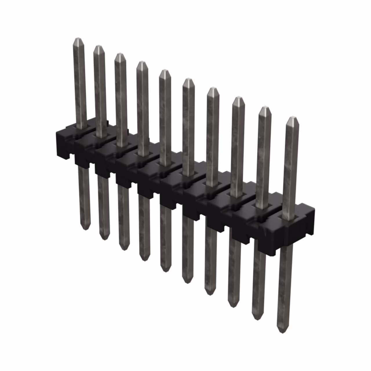 KK 396 Breakaway Header, Vertical, 10 Circuits, Matte Tin (Sn) Plating, Pin Length 27.94mm for sale