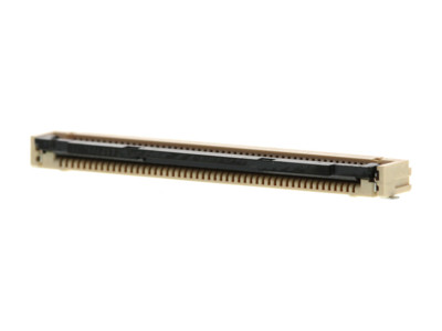 0.50mm Pitch Easy-On Front Flip FPC Connector, Surface Mount, ZIF, Double Bottom Contact, 2.50mm Height, Accepts FFC/FPC with Ear-tabs, 50 Circuits for sale