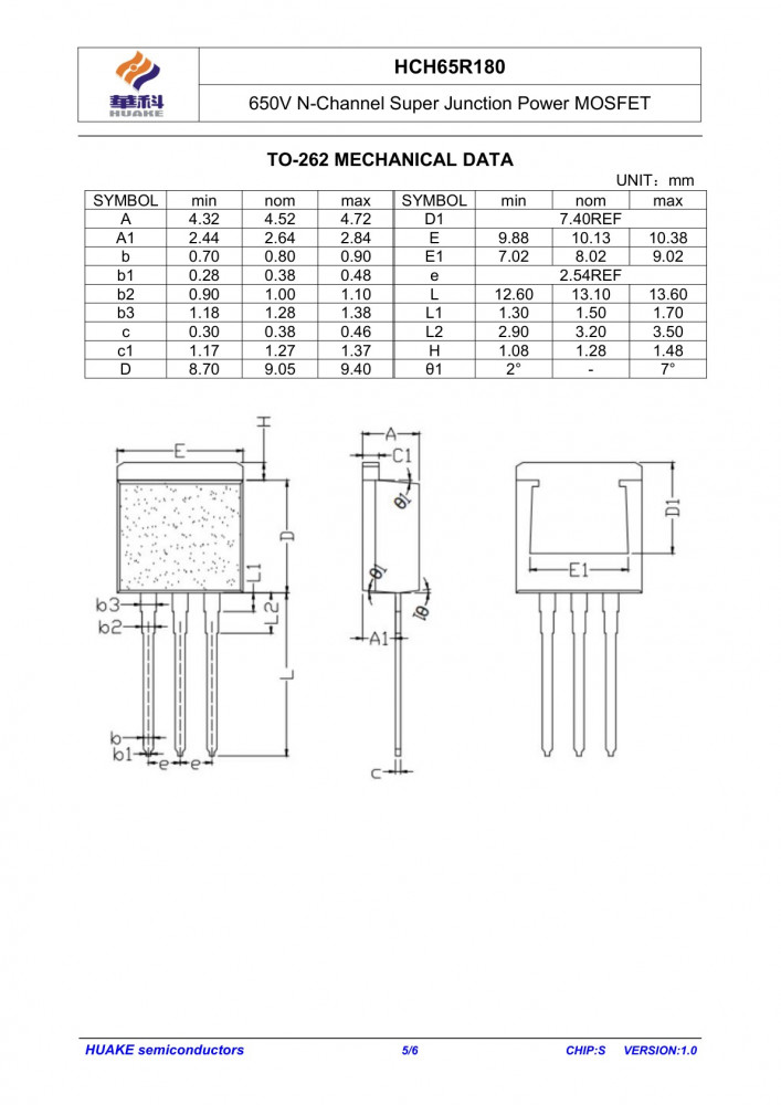 HCH65R180 datasheet page 5