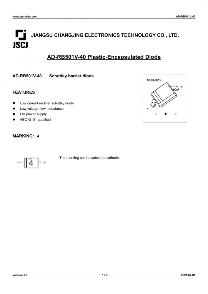 AD-RB501V-40 datasheet page 1