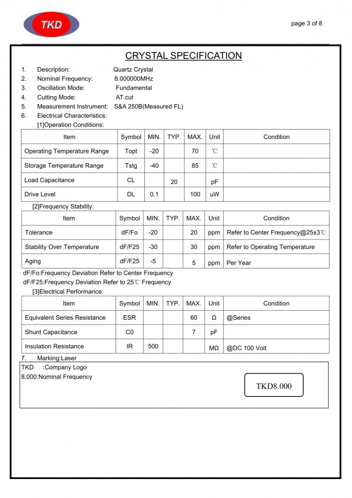 CS16M008000RD1 specification page 3