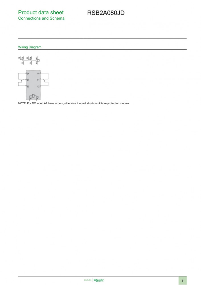 RSB2A080JD technical document page 5