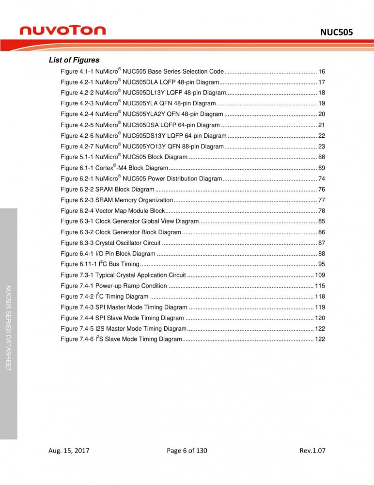 NUC505 datasheet page 6