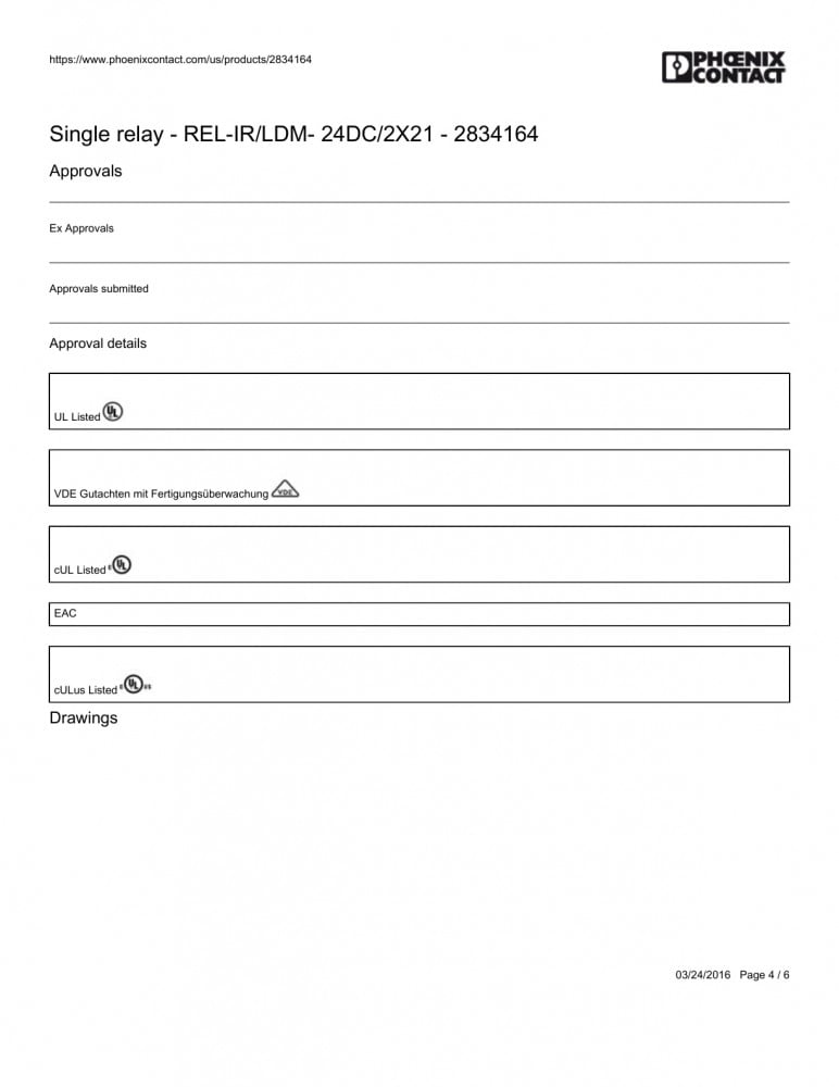 Phoenix Contact 2834164 technical document page 4