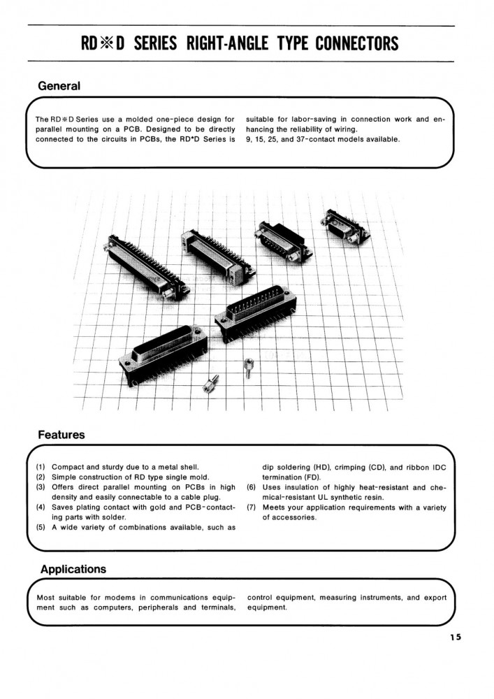 HRS RD-D Series datasheet page 1