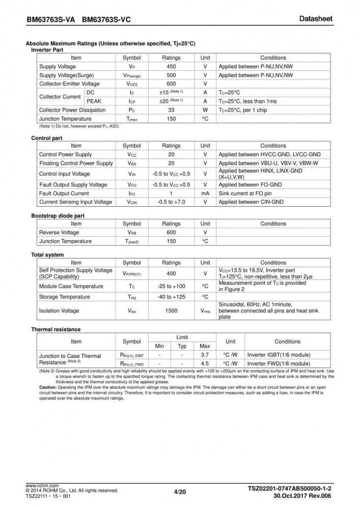 BM63763S-VC datasheet page 4