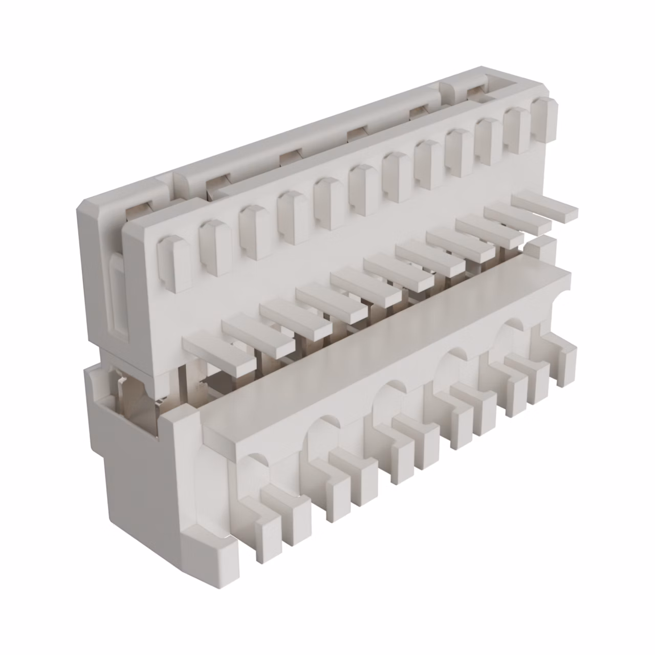 Appli-Mate RAST Power IDT Housing, 5.00mm Pitch, Direct/Indirect, Female, 4 Circuits, Code Keys B, C, D, E, F and G Removed, Open End Walls