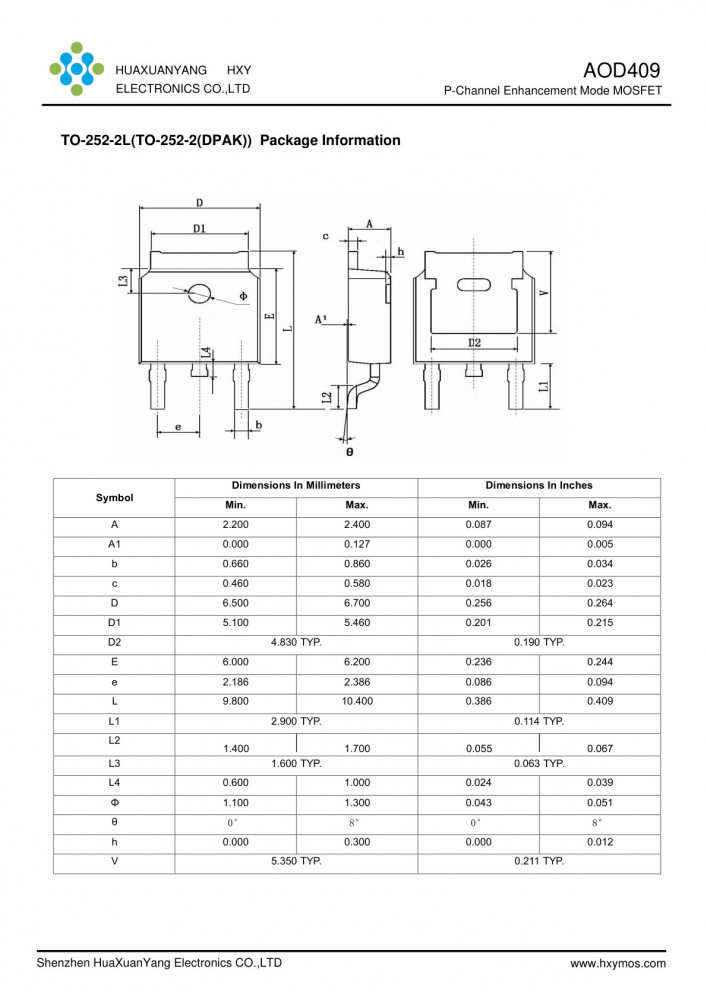 AOD409-HXY datasheet page 5